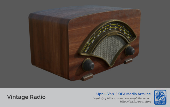 ArtStation - Vintage Radio - Textured 3D Low Poly Model | Resources