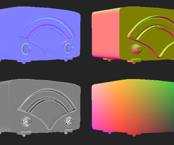 ArtStation - Vintage Radio - Textured 3D Low Poly Model | Resources