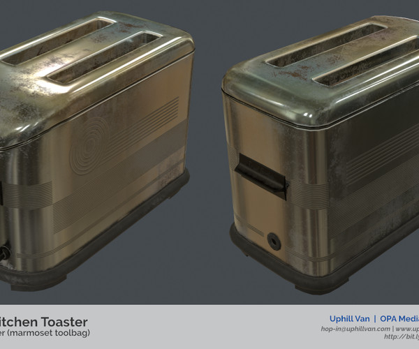 ArtStation - Vintage Toaster - Textured 3D Low Poly Model | Resources