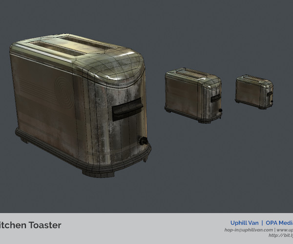 ArtStation - Vintage Toaster - Textured 3D Low Poly Model | Resources