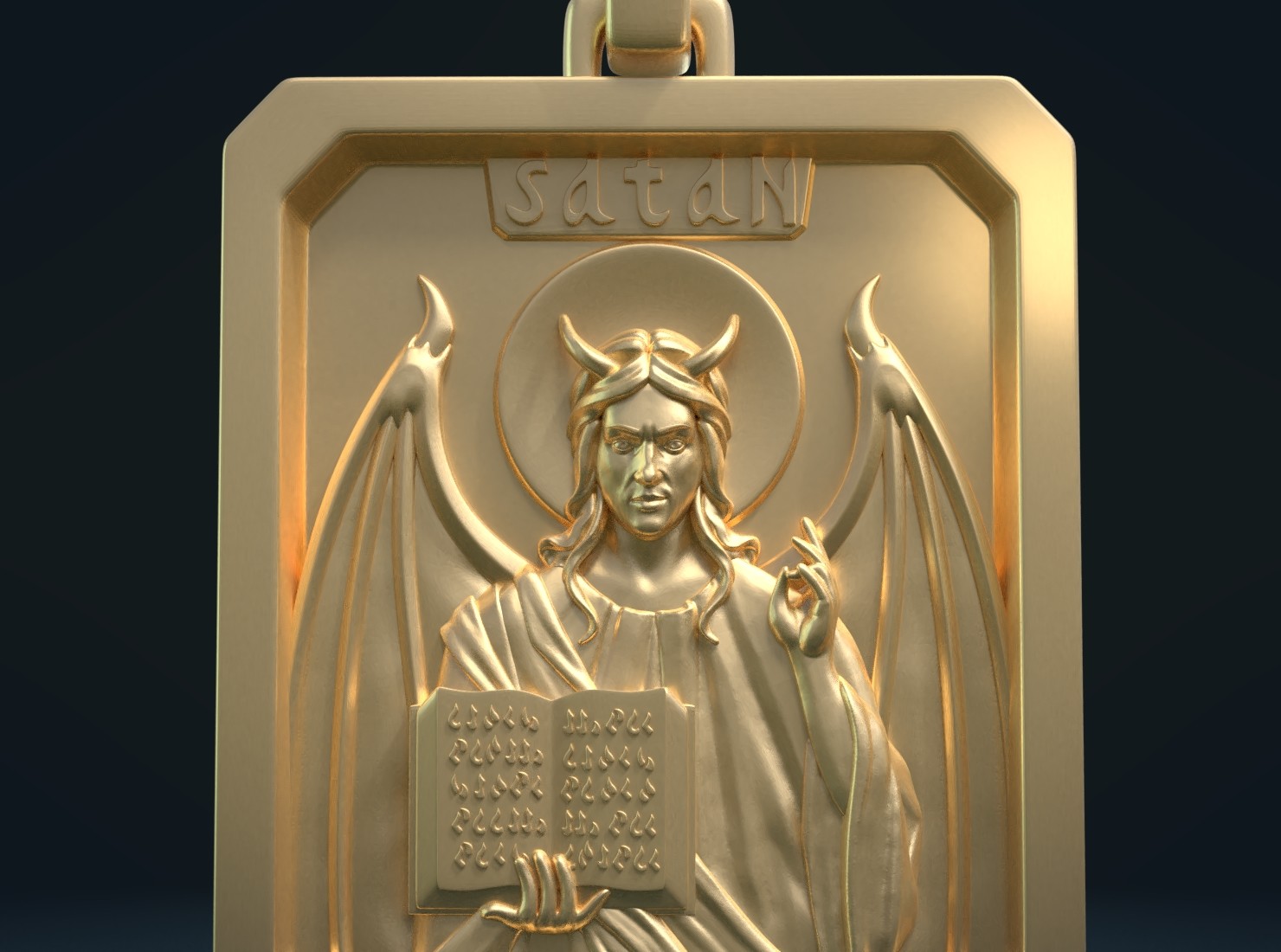 ArtStation - Satan Relief and Pendant | Resources