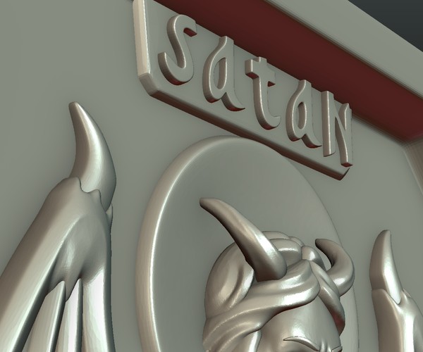 ArtStation - Satan Relief and Pendant | Resources