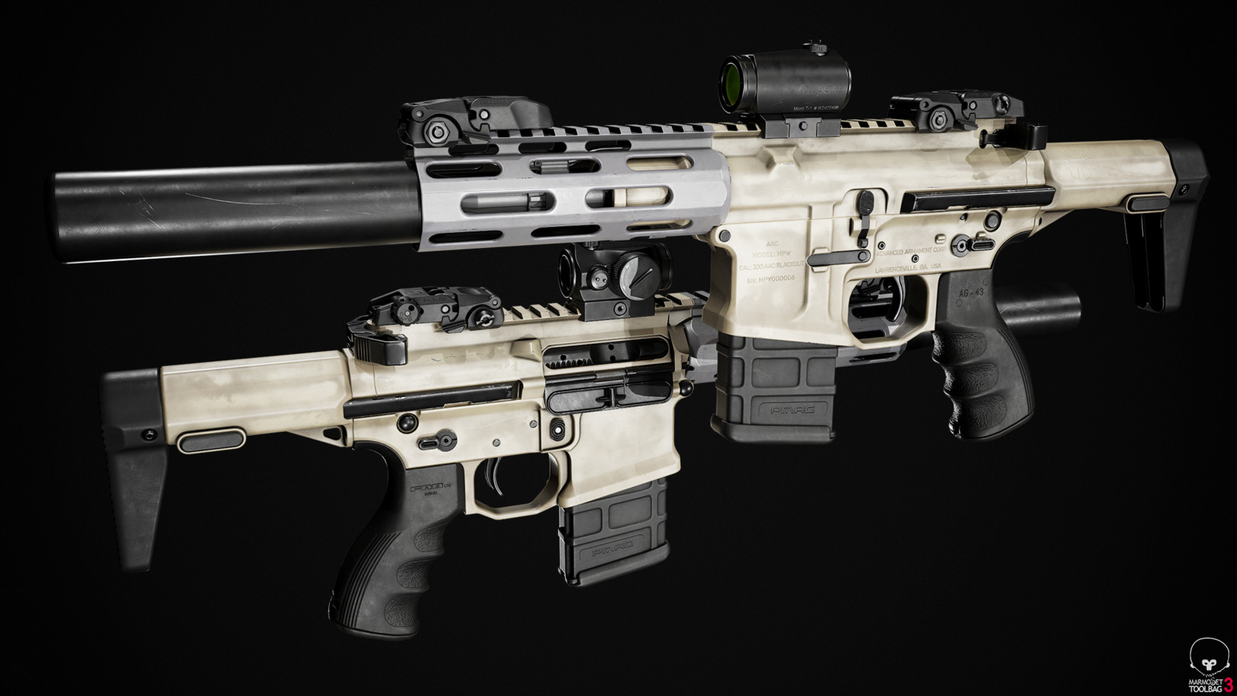 ArtStation - AAC Honey Badger - Game Ready Asset | Game Assets