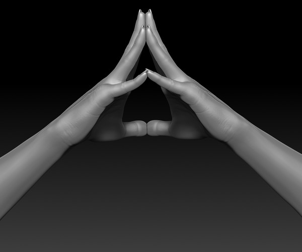 ArtStation - 3D Printable Female Hands 20 Poses Pack | Resources