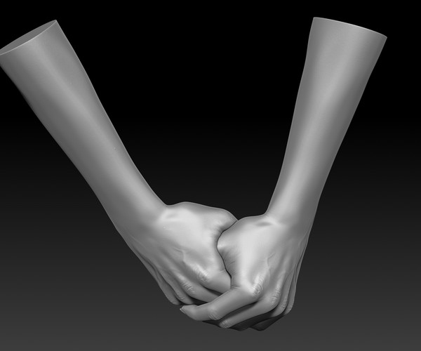 ArtStation - 3D Printable Female Hands 20 Poses Pack | Resources