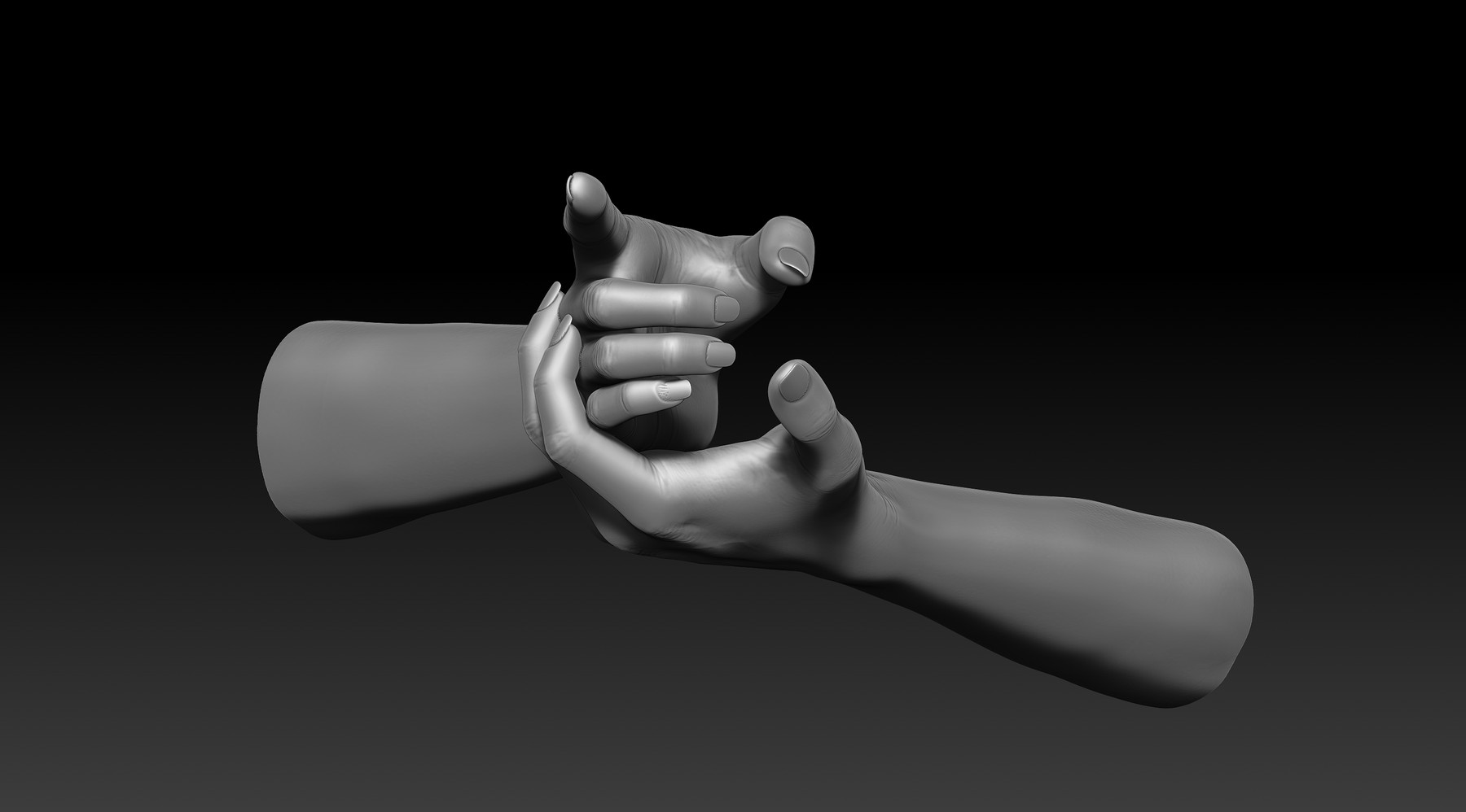 ArtStation - 3D Printable Female Hands 20 Poses Pack | Resources