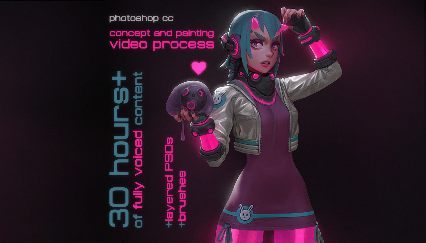 ArtStation - Lime chan - photoshop painting tutorial | Tutorials