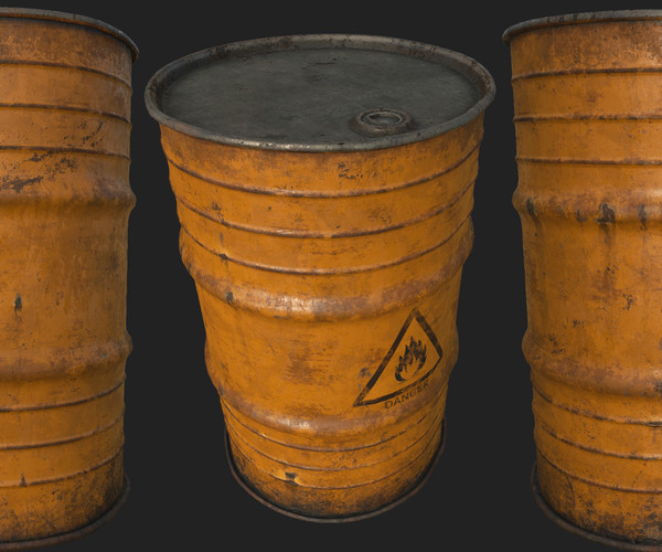 ArtStation - Explosive Barrels PBR | Game Assets