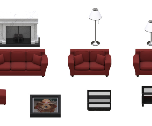 ArtStation - Living Room Asset Pack | Game Assets