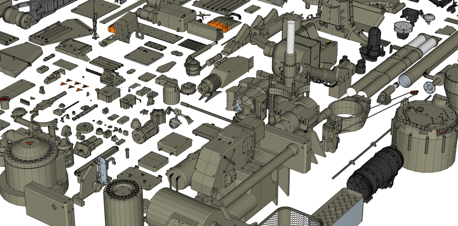 ArtStation - Mechanics collection 1 Kitbash | Resources