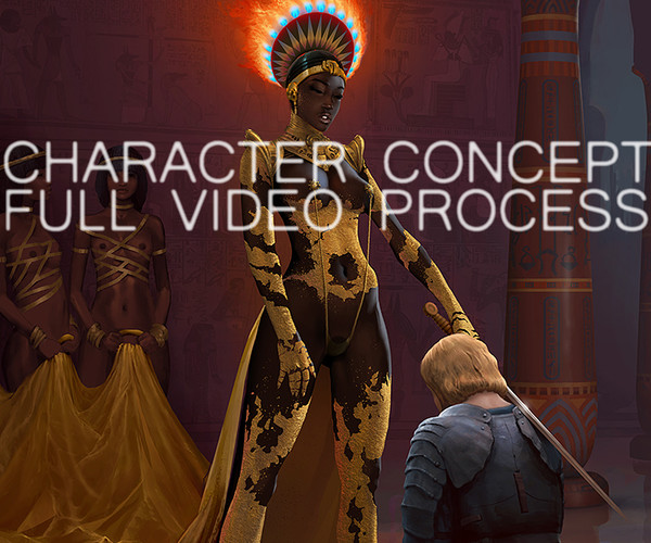 ArtStation - African Queen concept tutorial | Tutorials