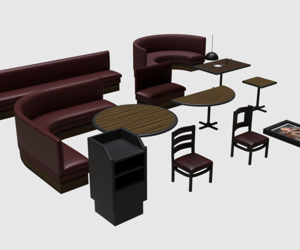 ArtStation - Restaurant Asset Pack | Game Assets