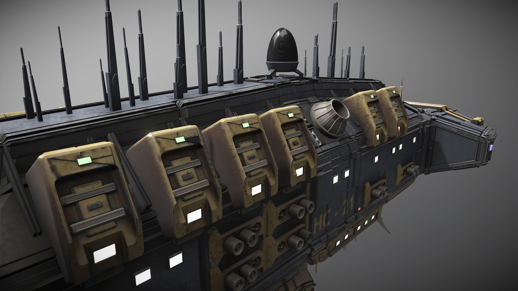 ArtStation - Space Force 1 - Cruiser | Game Assets