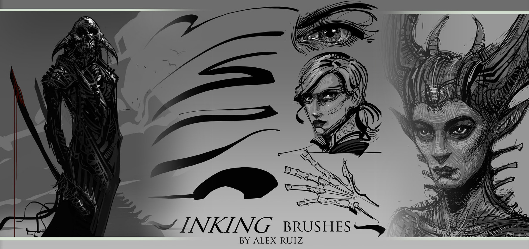 ArtStation - Digital Inking Brushes | Brushes