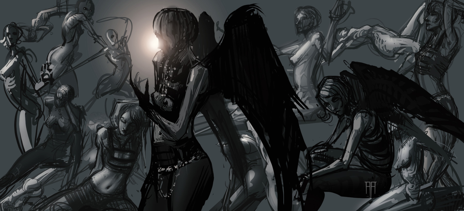 ArtStation - Digital Inking Brushes | Brushes