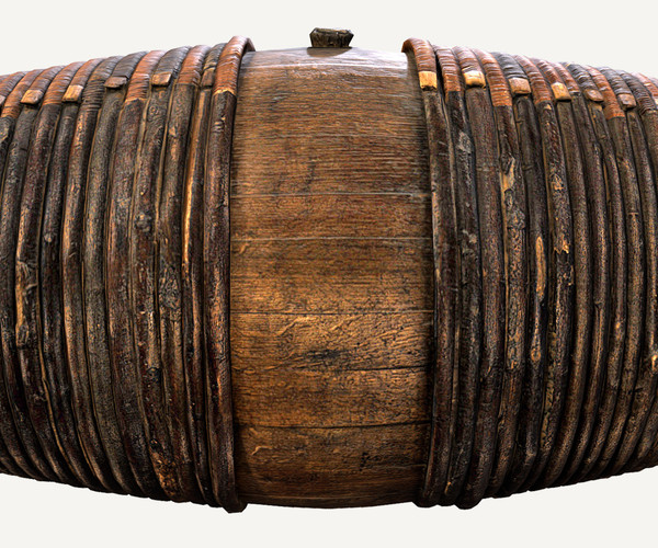 ArtStation - Photorealistic Wooden Barrel | Game Assets