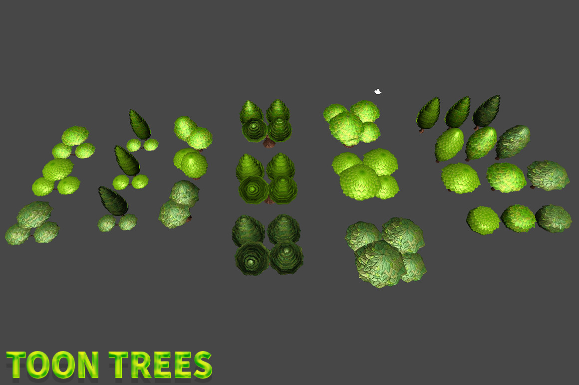 ArtStation - Toon Trees Pack | Game Assets