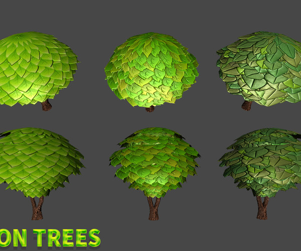 ArtStation - Toon Trees Pack | Game Assets
