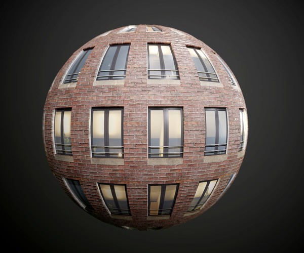 ArtStation - Building Brick Appartment Windows Seamless PBR Texture ...