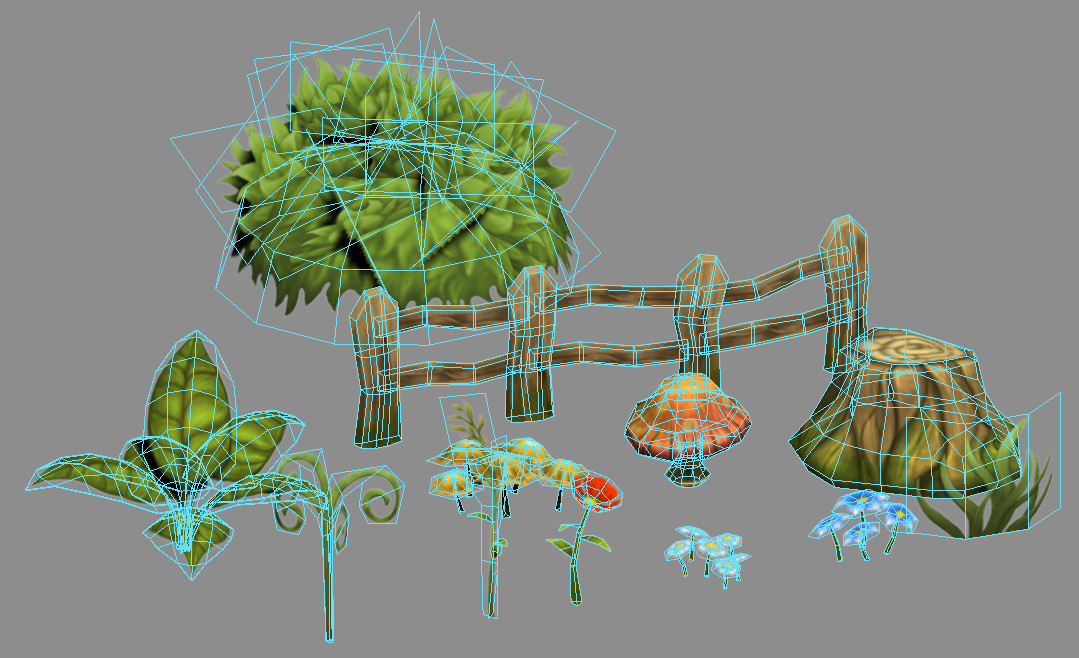 ArtStation - Hand-painted forest plants pack | Game Assets