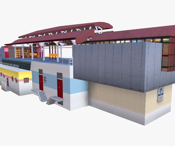 ArtStation - Rail Station Building | Game Assets