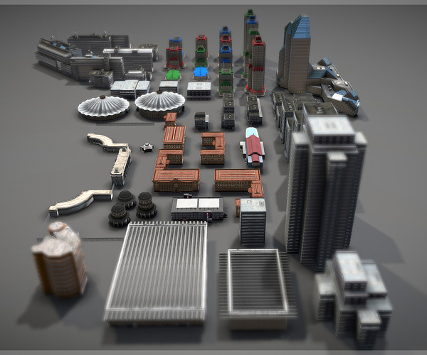ArtStation - Buildings Pack | Game Assets