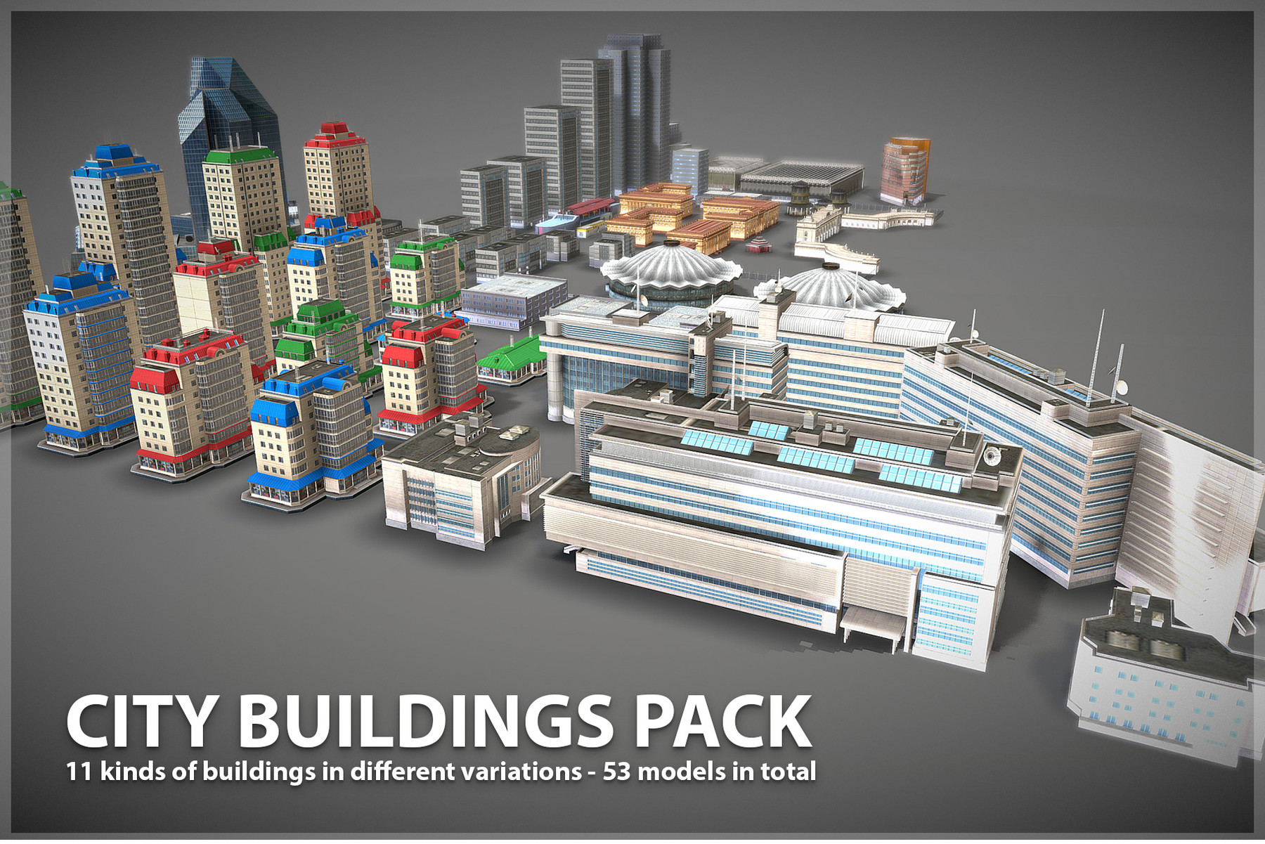 ArtStation - Buildings Pack | Game Assets