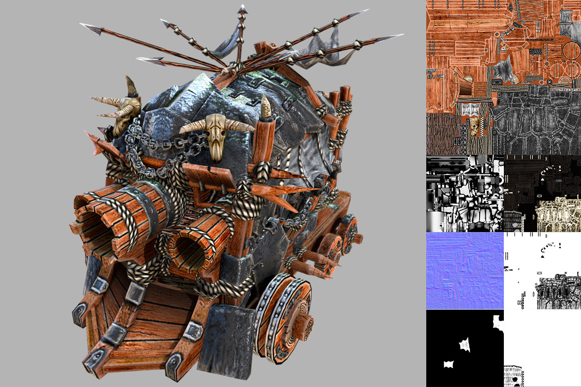 ArtStation - Medieval Tank | Game Assets