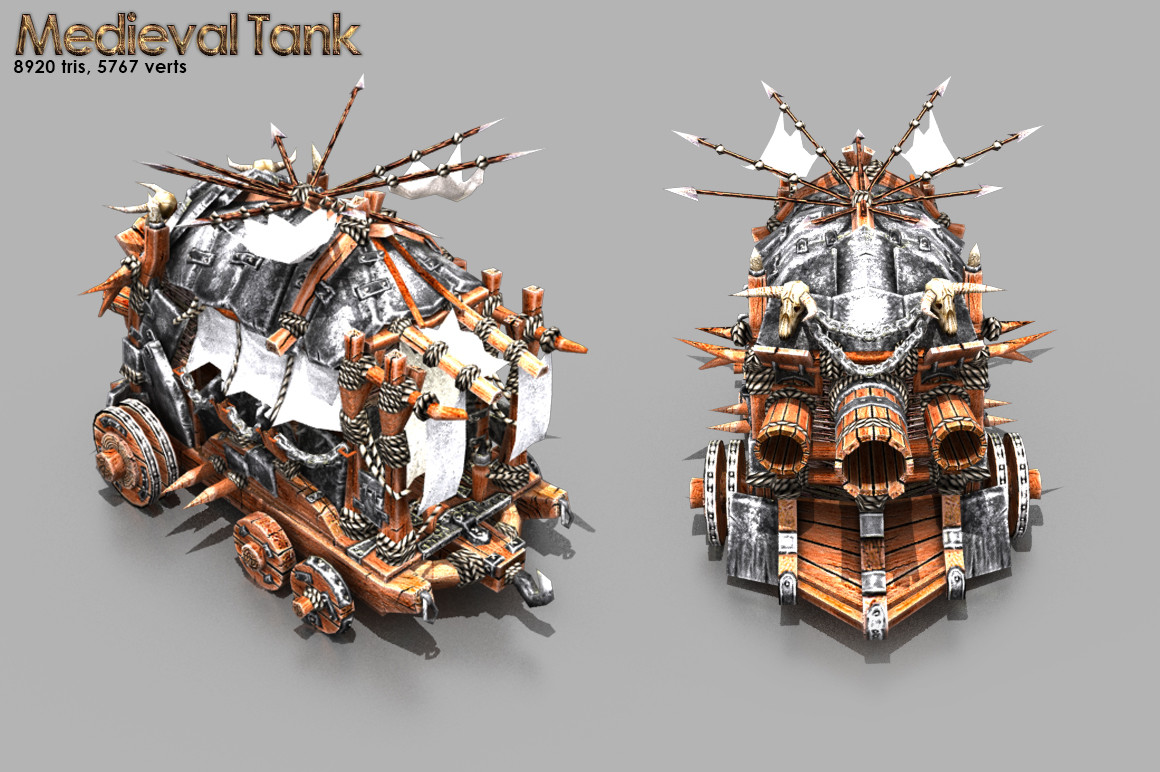 ArtStation - Medieval Tank | Game Assets