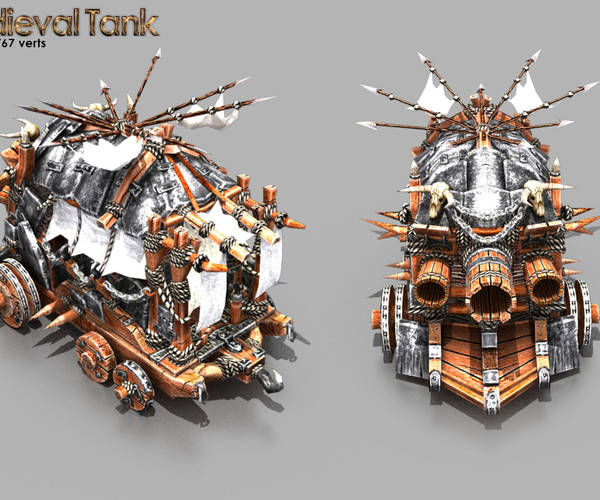 ArtStation - Medieval Tank | Game Assets