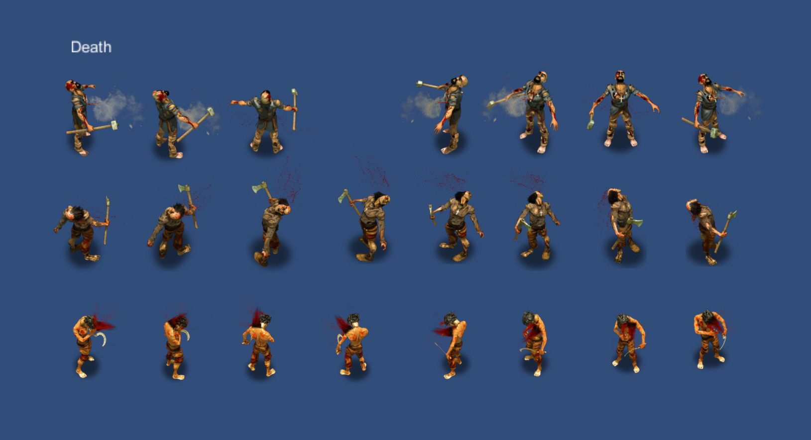 ArtStation - 3 Zombies Pack | Game Assets