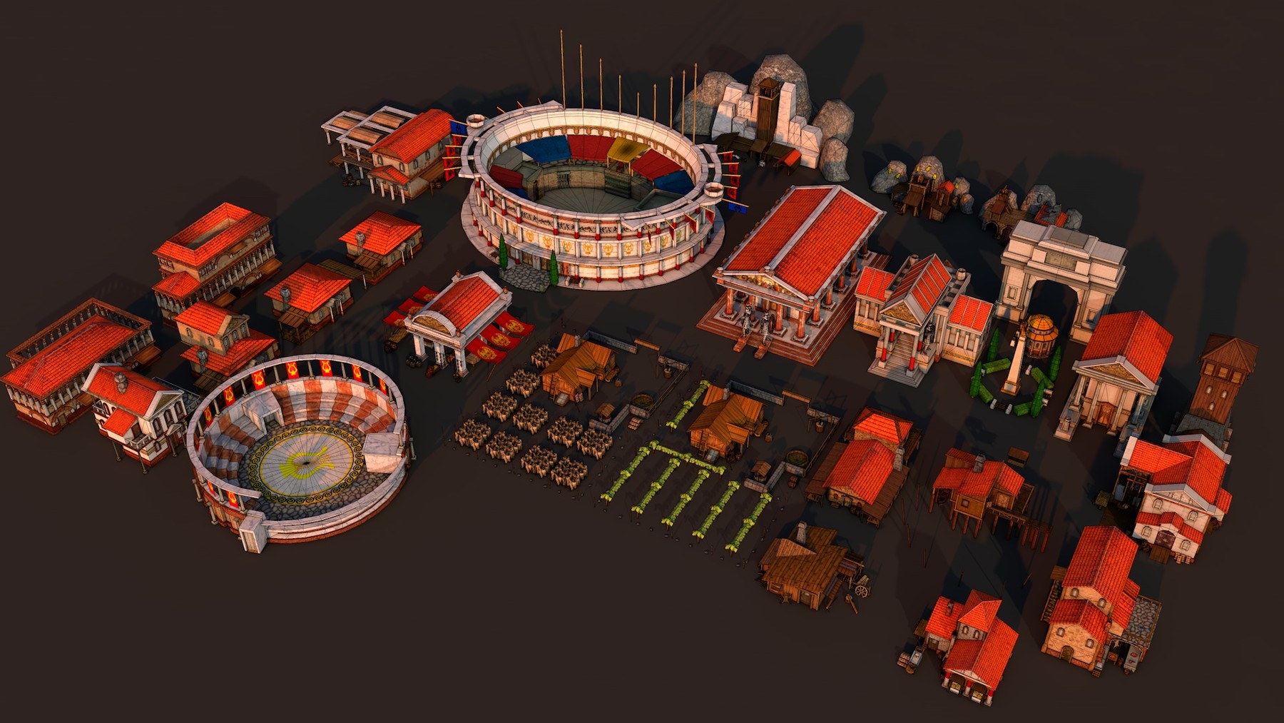 ArtStation - Rome city Package | Game Assets