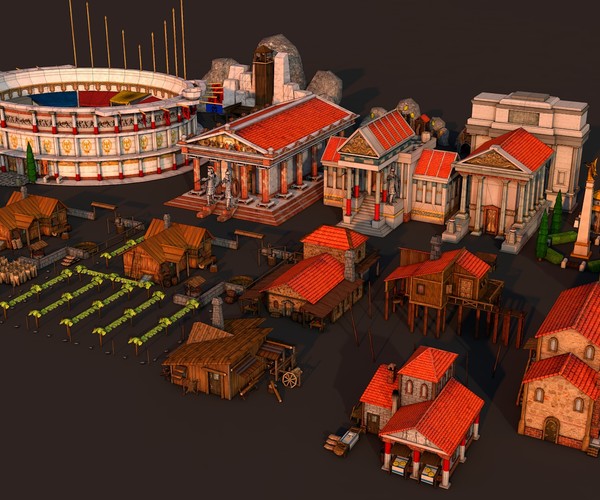 ArtStation - Rome city Package | Game Assets