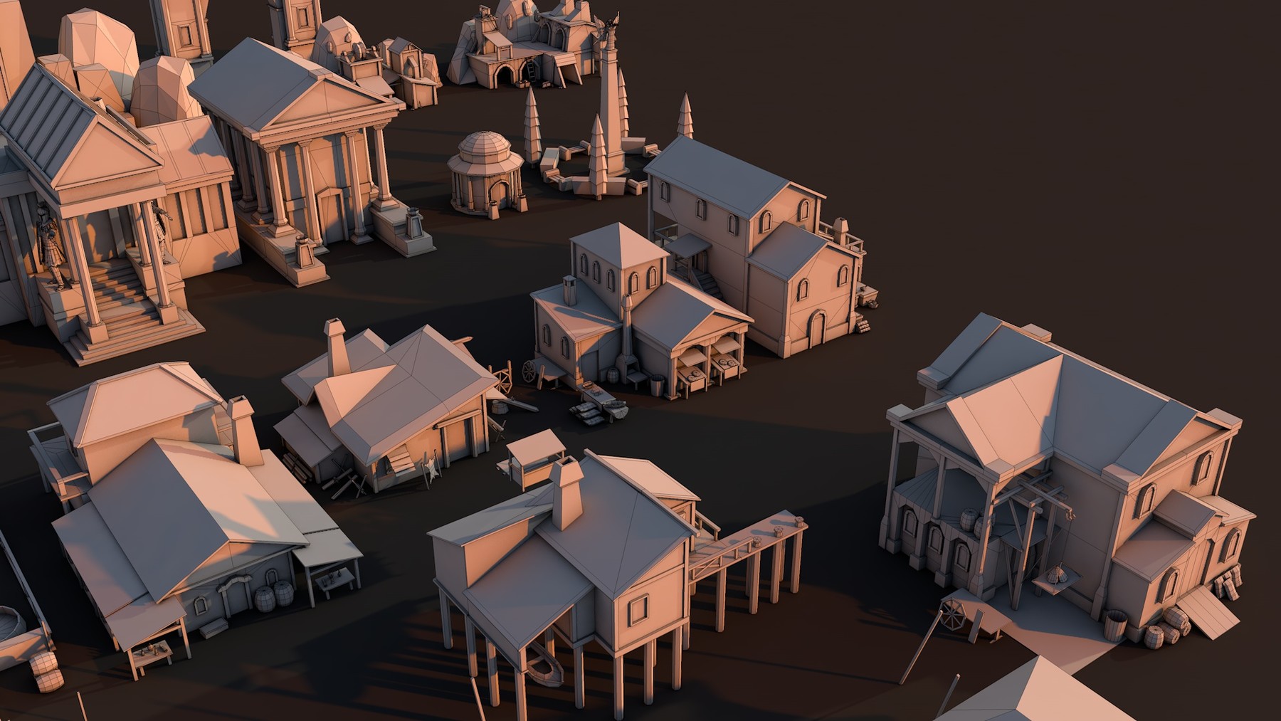 ArtStation - Rome city Package | Game Assets
