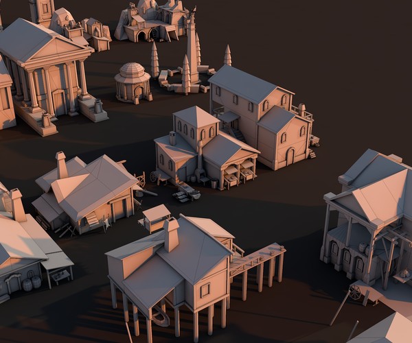 ArtStation - Rome city Package | Game Assets
