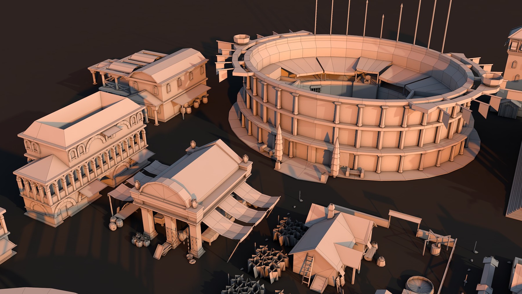 ArtStation - Rome city Package | Game Assets