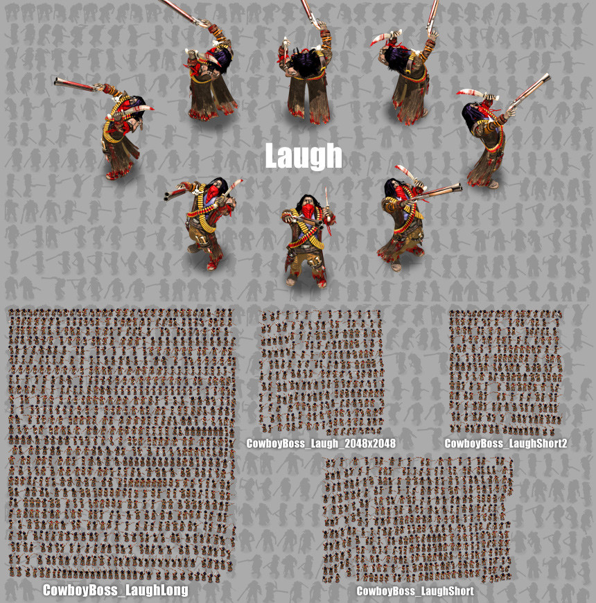 ArtStation - 2D Cowboy Boss | Game Assets