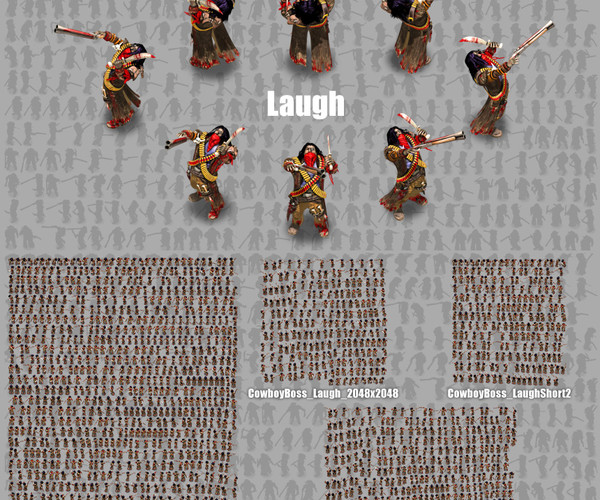 ArtStation - 2D Cowboy Boss | Game Assets