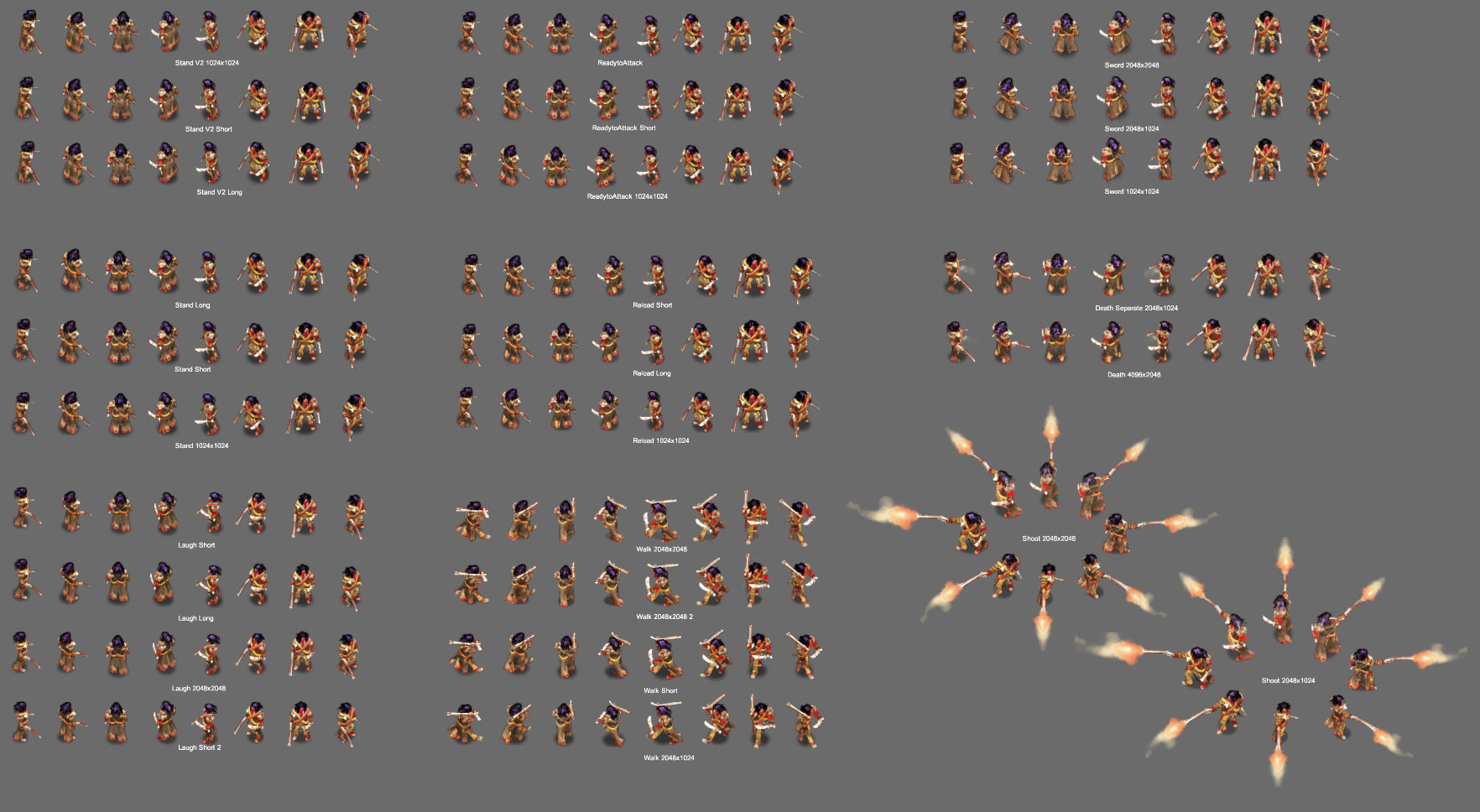 ArtStation - 2D Cowboy Boss | Game Assets