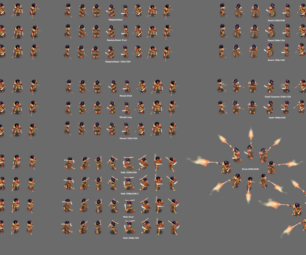 ArtStation - 2D Cowboy Boss | Game Assets