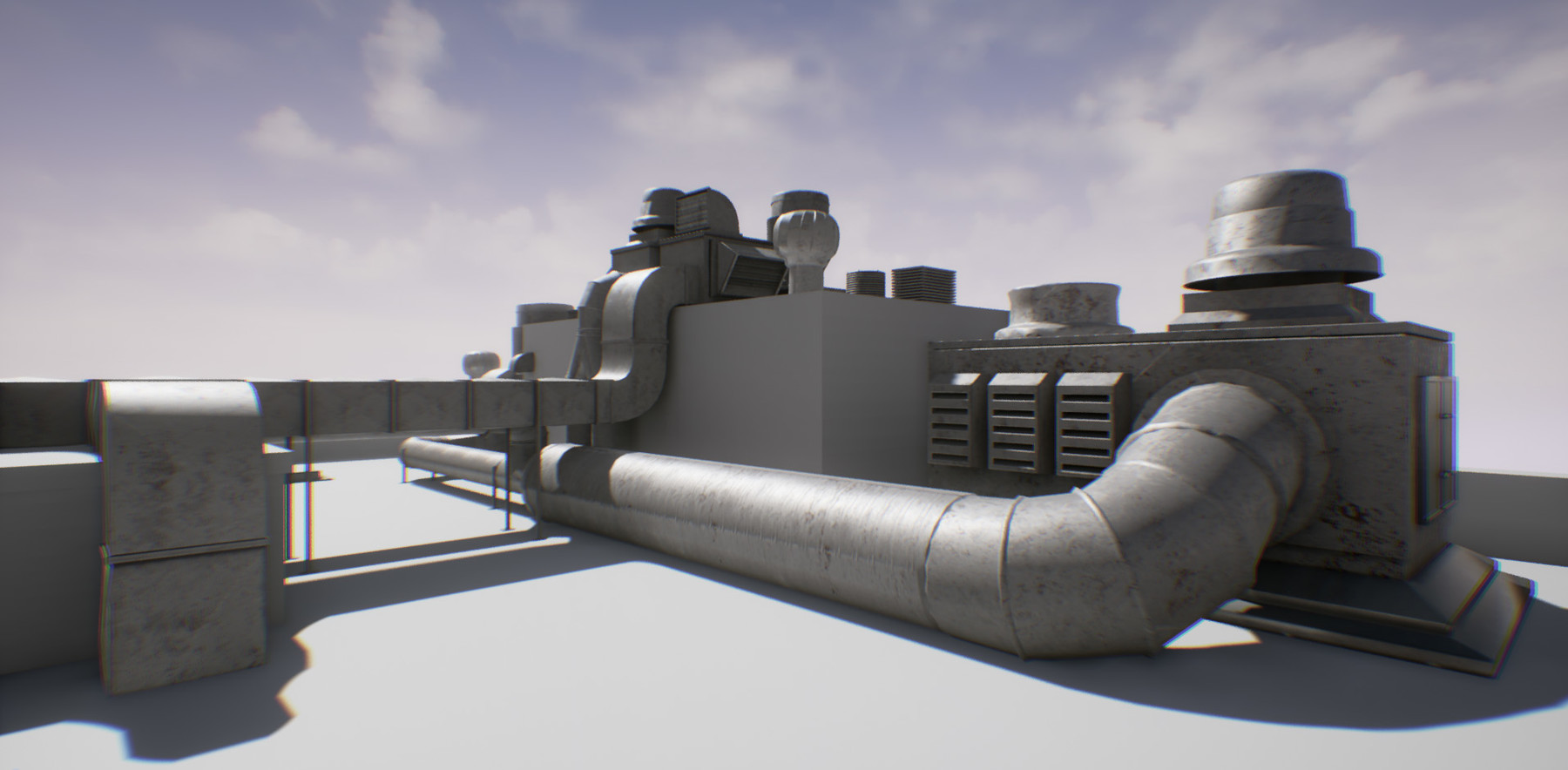 ArtStation - Air ducts modular system 60 elements interior/exterior ...