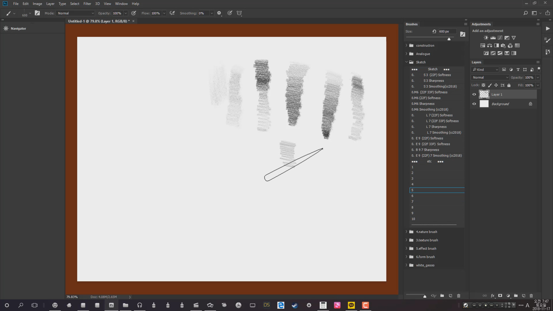ArtStation - Photoshop cs6~cc2019 Pencil brush (Pencil Cursor) | Brushes