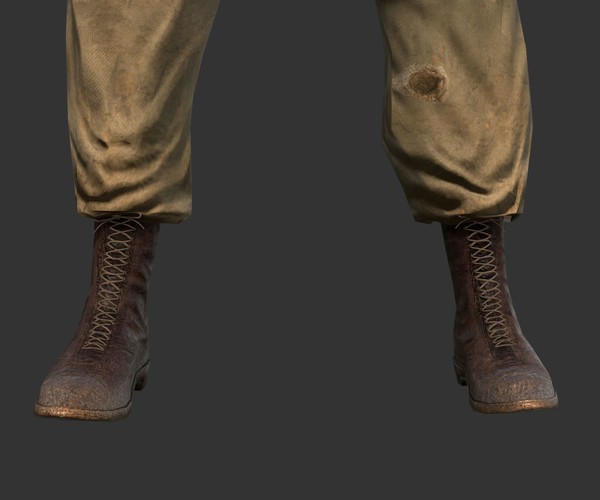 ArtStation - WW2 World War 2 Soldier Game Ready 3D Lowpoly Character ...