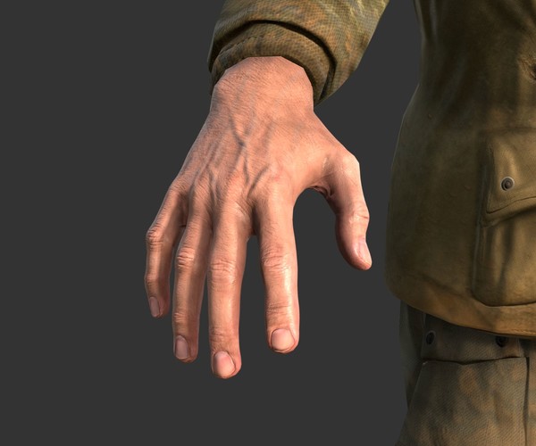 ArtStation - WW2 World War 2 Soldier Game Ready 3D Lowpoly Character ...