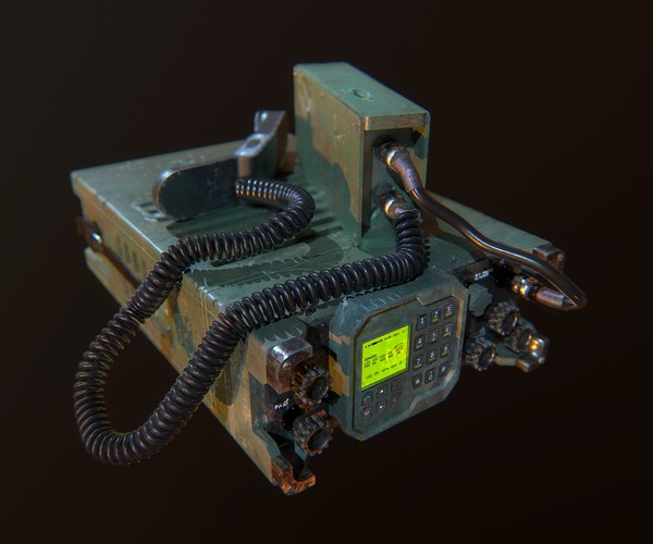 ArtStation - Military Radio Game Ready 3D Model | Game Assets