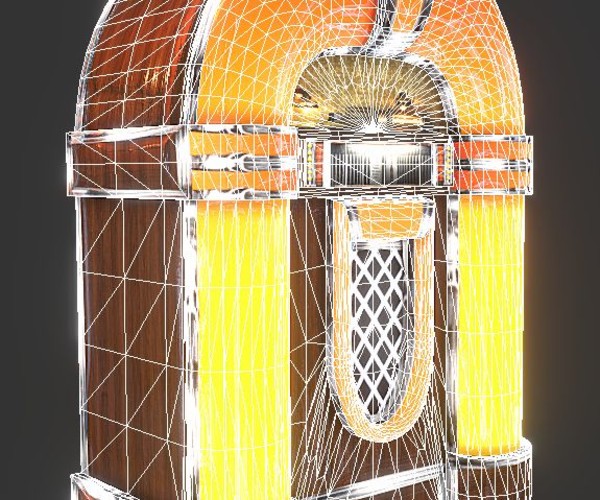 ArtStation - Jukebox Lowpoly 3D Model Game Ready | Game Assets