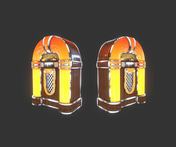 ArtStation - Jukebox Lowpoly 3D Model Game Ready | Game Assets
