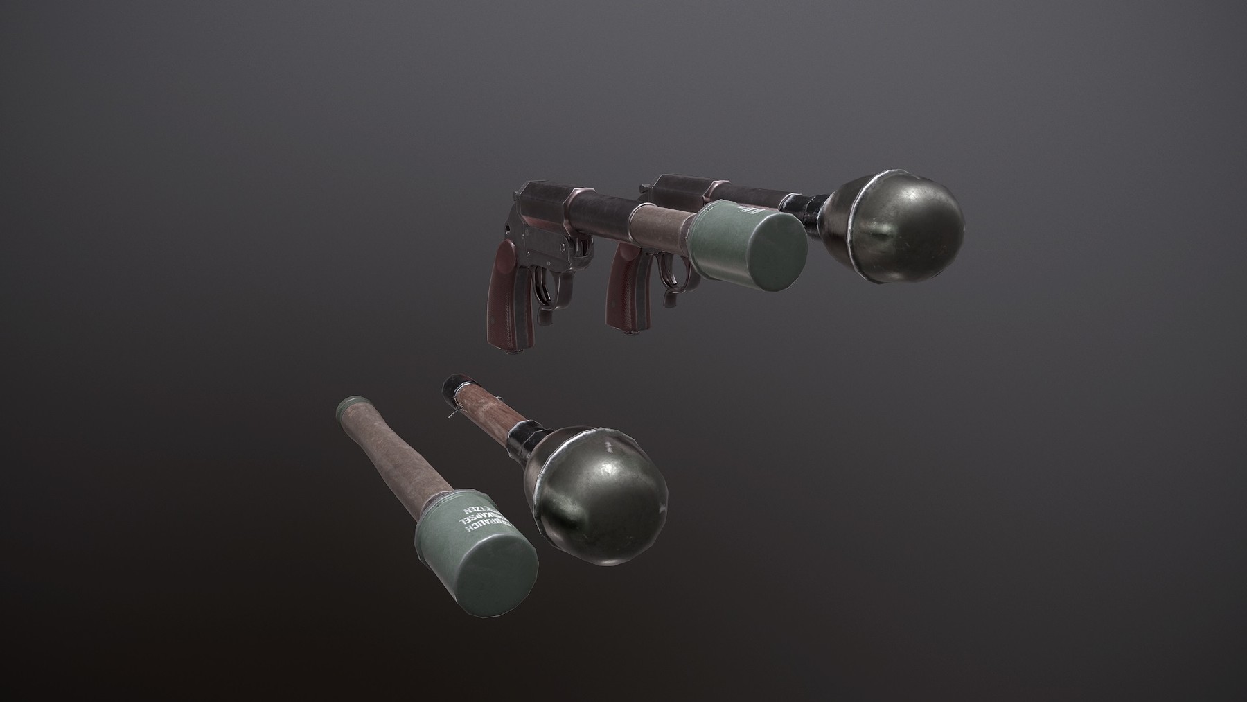 ArtStation - WWII Granade Launcher + Grenades | Game Assets