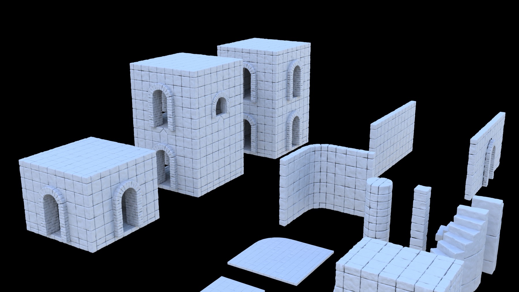 ArtStation - Procedural Rock Castle Models | Resources