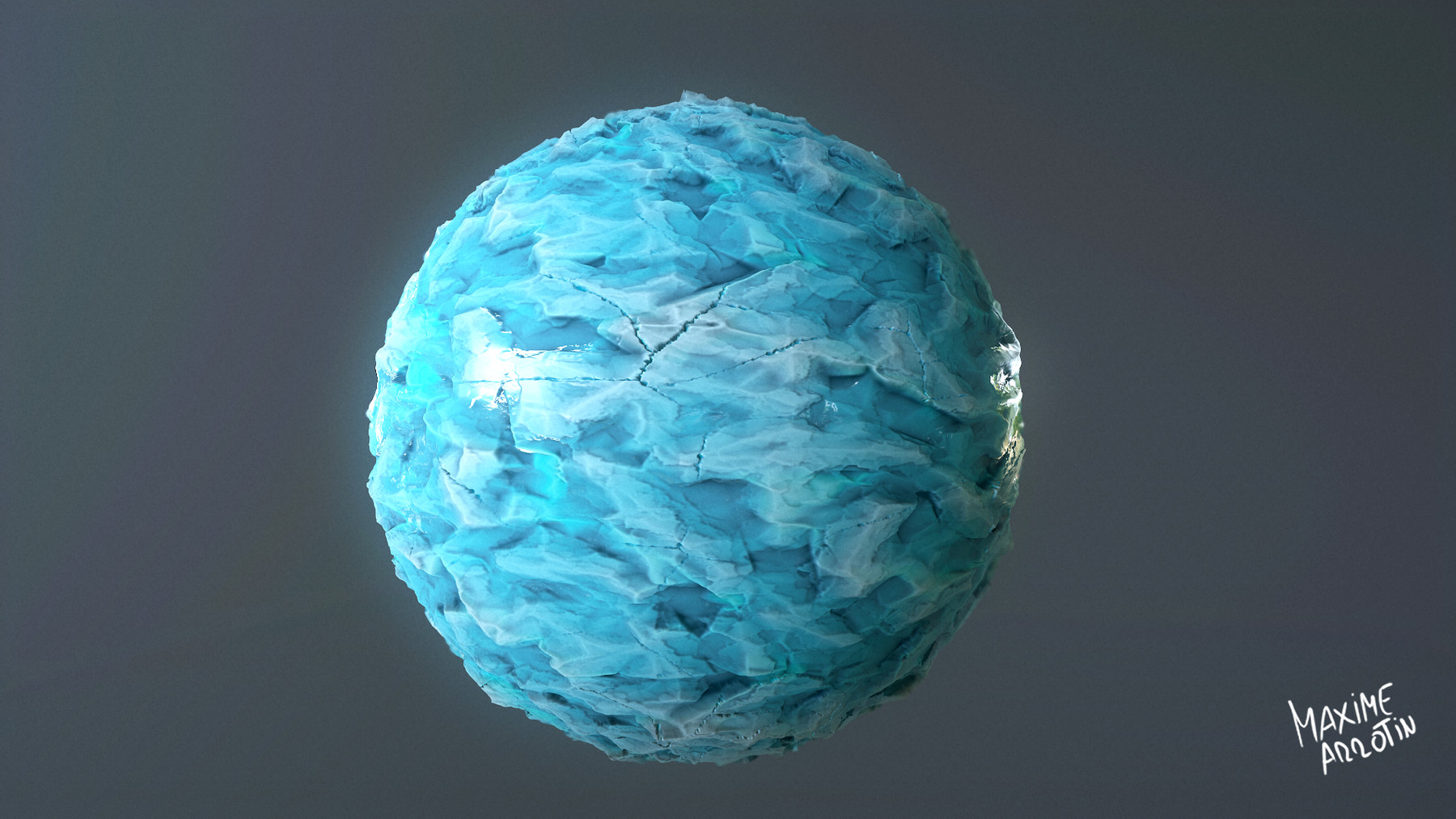 ArtStation - Tileable Texture Stylized Ice With Snow - Substance ...